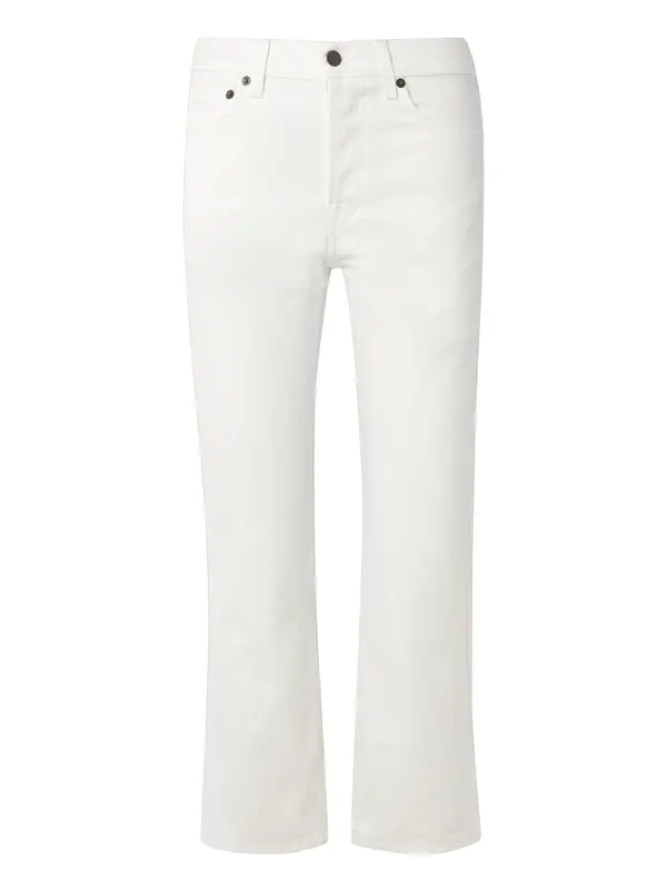 THE ROW Lesley Cropped Jeans - White