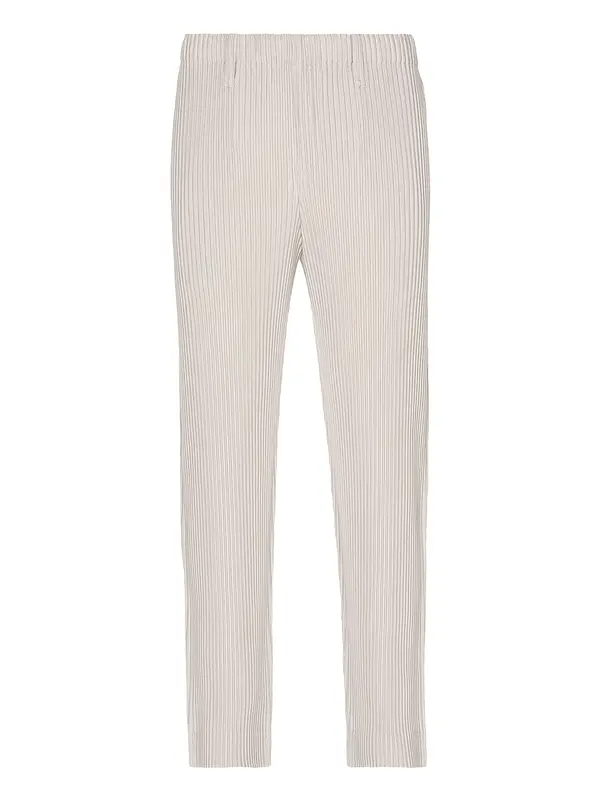 Issey Miyake Straight Leg Pants - Light Grey