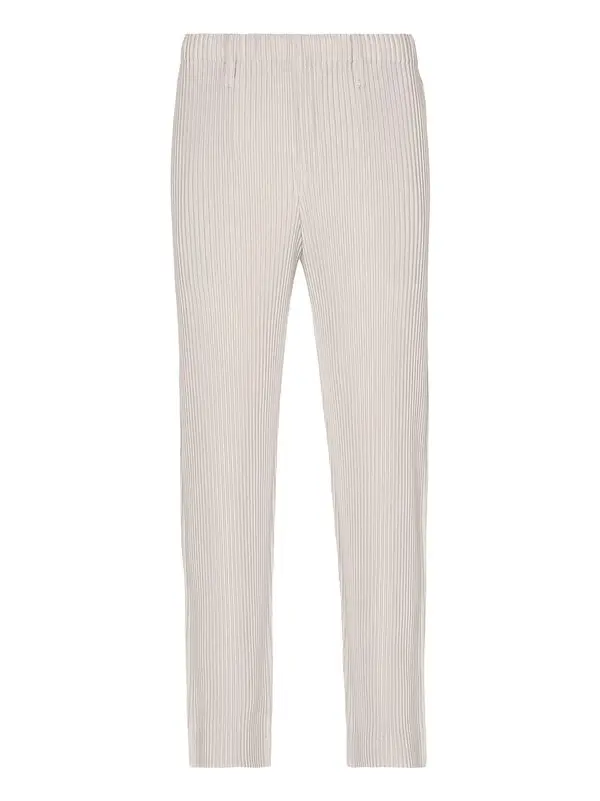 Issey Miyake Straight Leg Pants - Light Grey