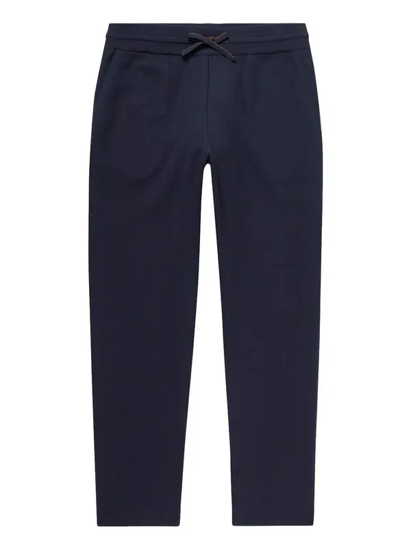 Loro Piana Tapered Cotton-blend Jersey Sweatpants - Blue