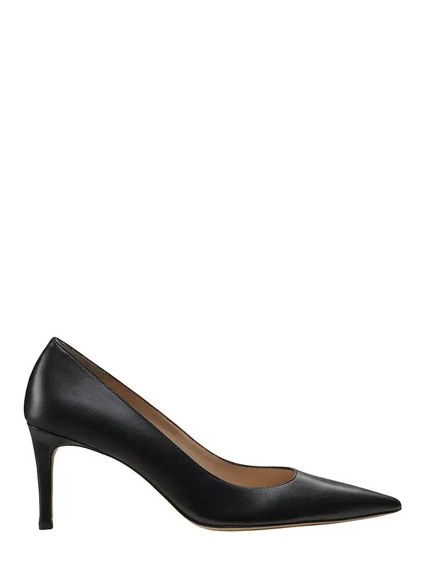 STUART WEITZMAN Leather Stiletto Pumps - Black