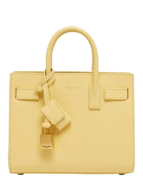 Saint Laurent Sac De Jour Nano Top-handle Bag - Lemon