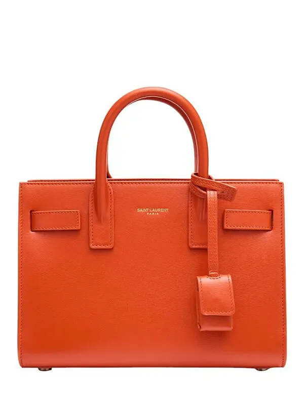 Saint Laurent Sac De Jour Nano Top-handle Bag - Orange