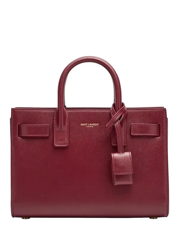 Saint Laurent Sac De Jour Nano Bag - Wine