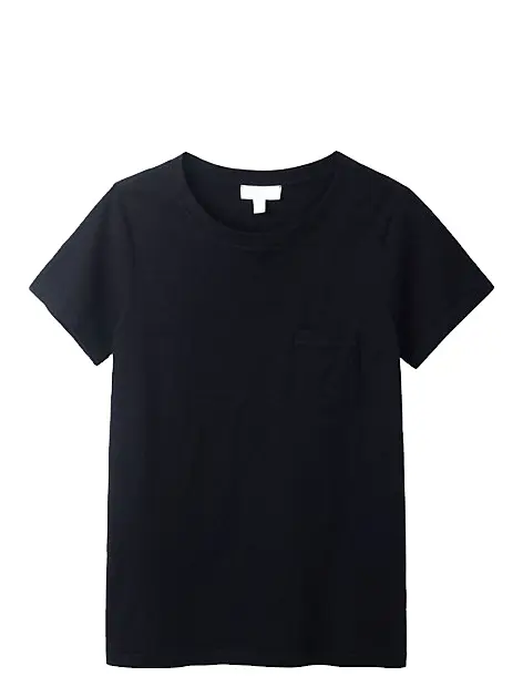 THE WHITE COMPANY Round-neck Organic-cotton T-shirt - Black
