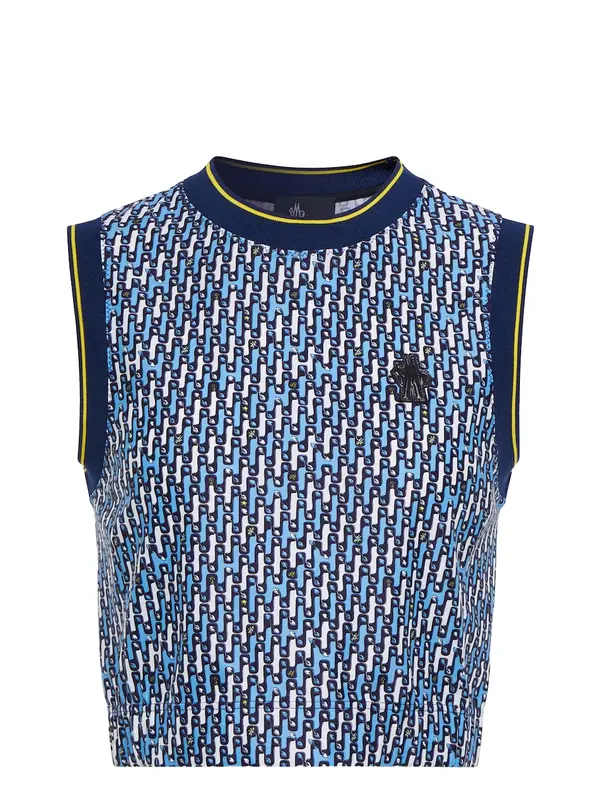 Moncler Printed Top - Blue