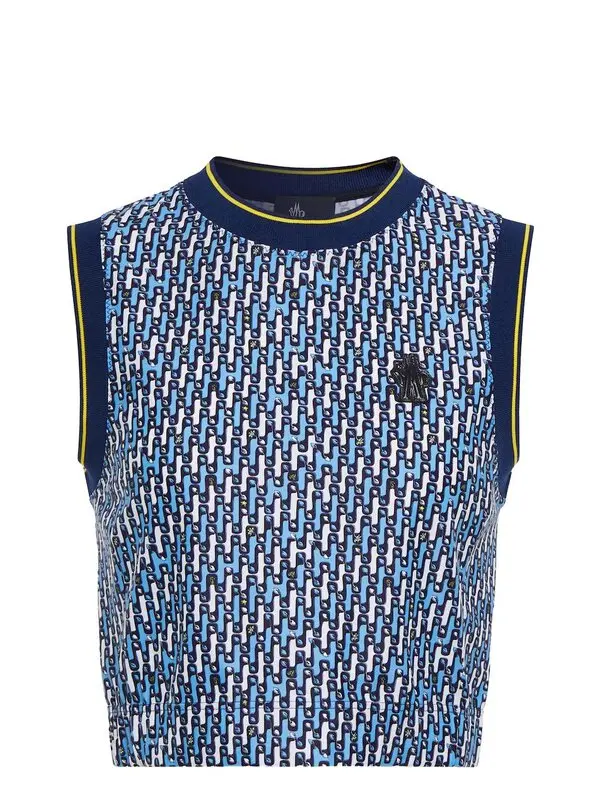 Moncler Printed Top - Blue