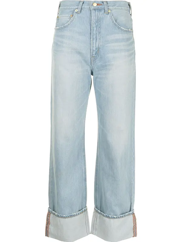 TU ES MON TRESOR The Carnelian Wide Leg Jeans - Blue