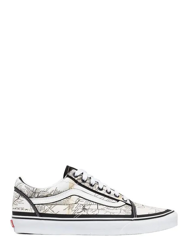 VANS Old Skool Map-print Sneakers - White