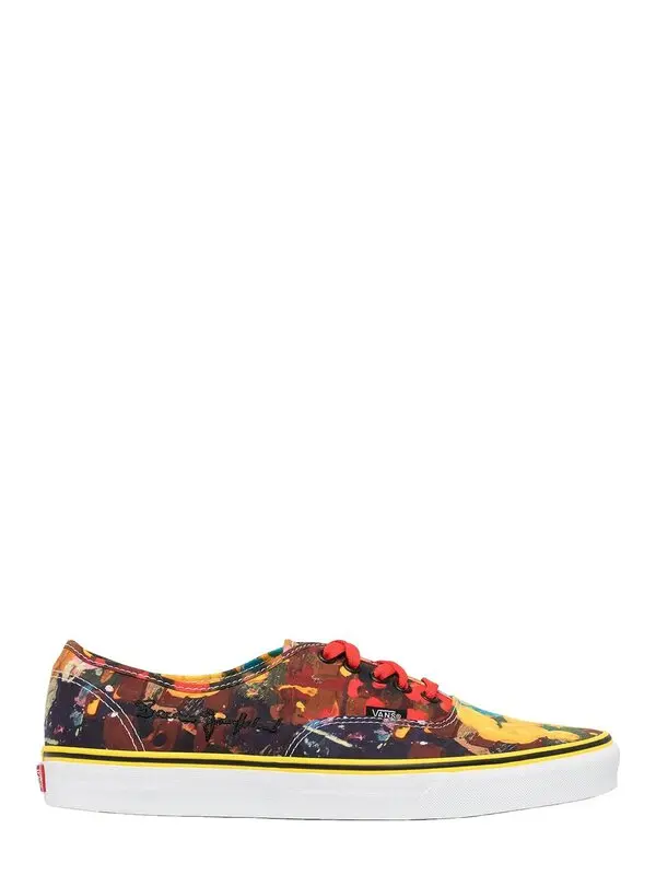 VANS Authentic Graphic-print Sneakers - Yellow