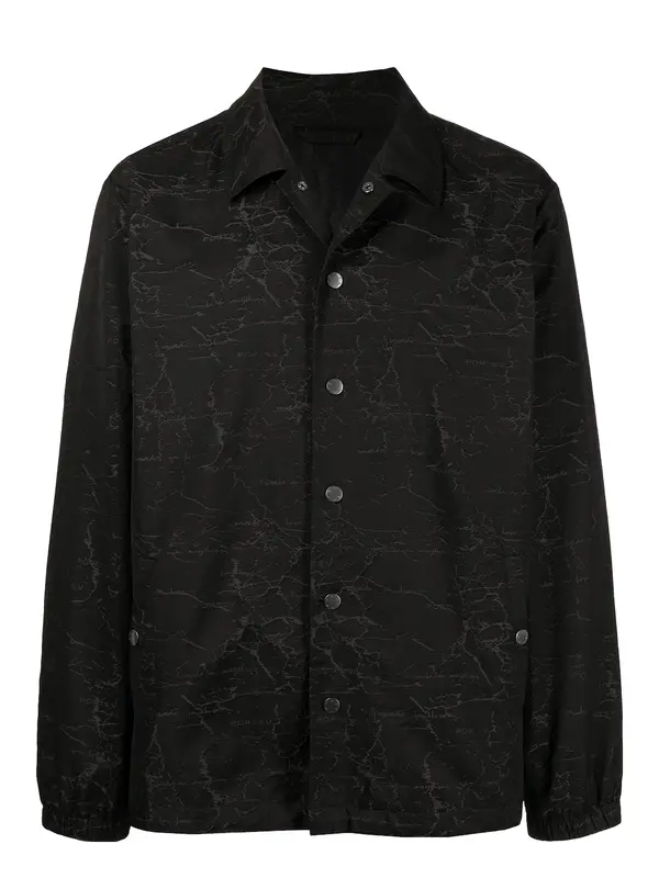 PORTS V Patterned Shirt - Black