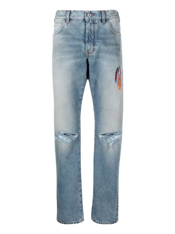 COUNTY OF MILAN Marcelo Burlon Straight-leg Jeans - Blue