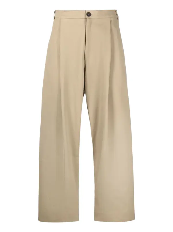 Studio Nicholson Wide-leg High-waisted Trousers - Neutrals