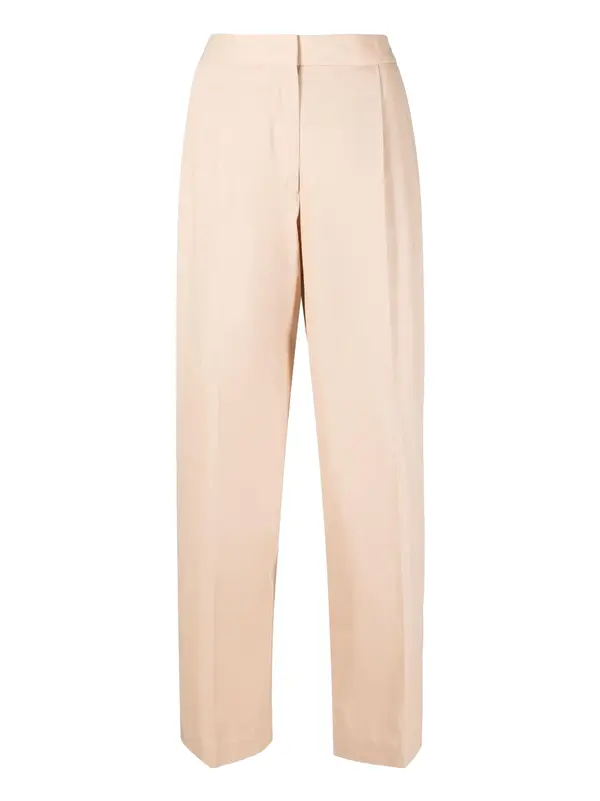 JIL SANDER High-waisted Trousers - Neutrals