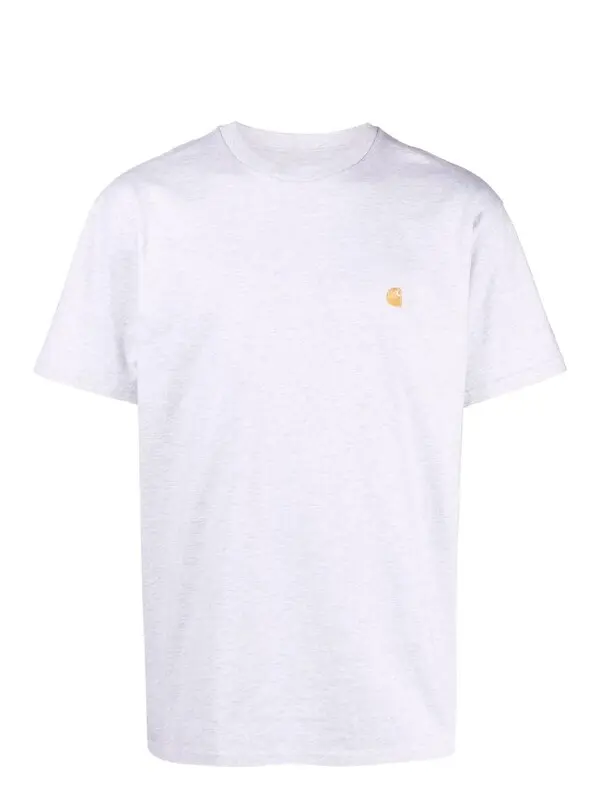 Carhartt Work In Progress Embroidered-logo Cotton T-shirt - Grey