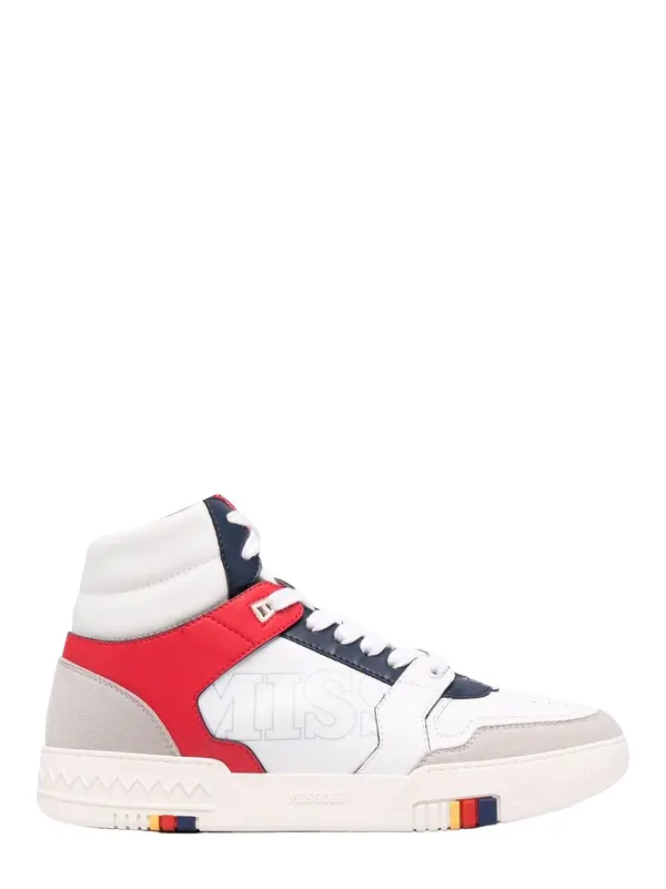 Missoni Panelled High-top Sneakers - White