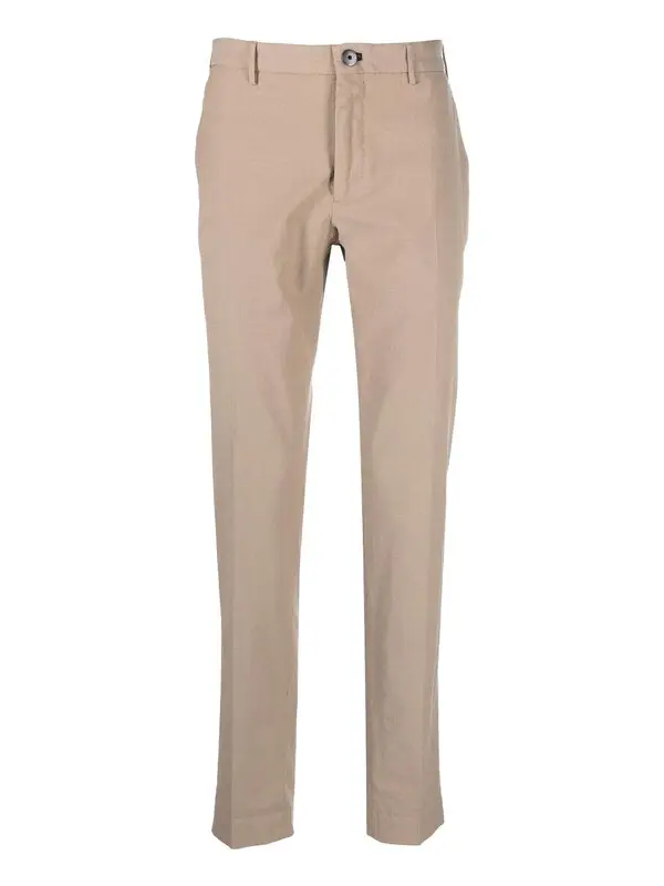 Incotex Straight-leg Cotton Trousers - Neutrals