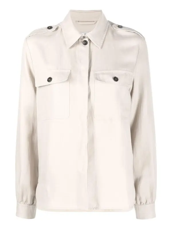 Woolrich Fitted Button-up Shirt - Neutrals
