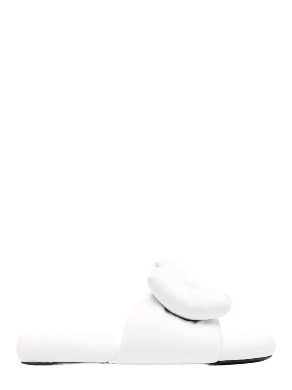 Off-White Extra Padded Bow Slides - White