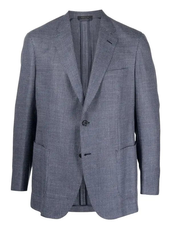 Brioni Houndstooth Single-breasted Blazer - 0000
