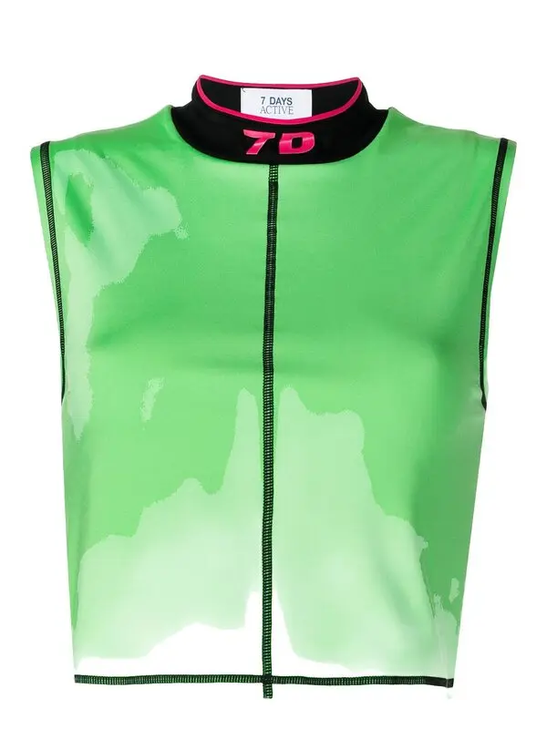 7 DAYS ACTIVE Picabo Running Top - Green