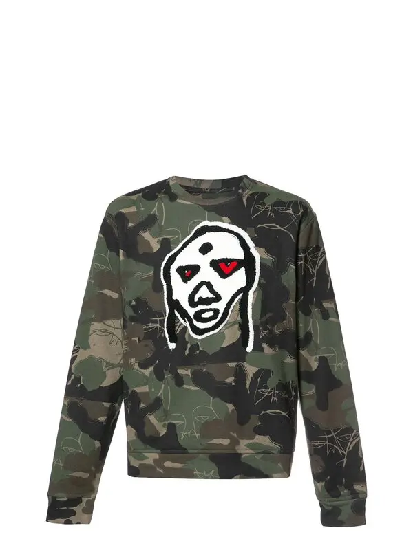 HACULLA. Camouflage Print Sweatshirt - Green