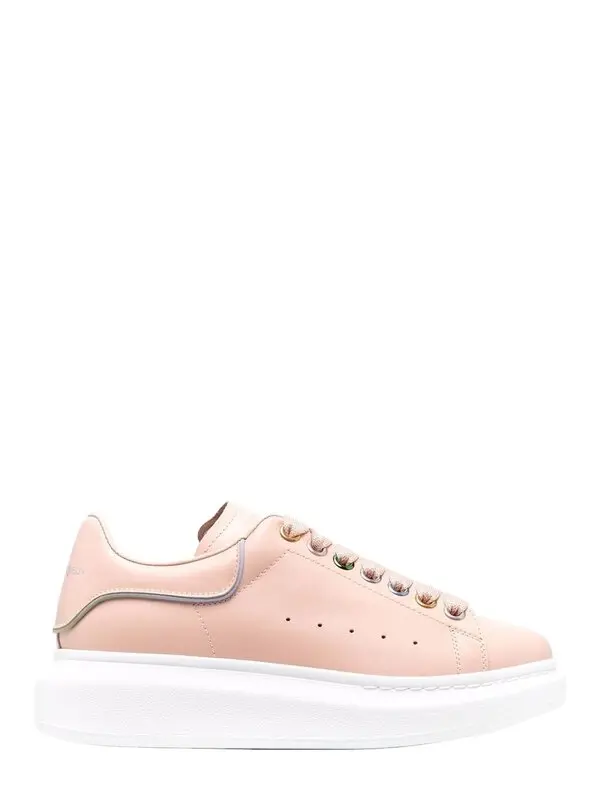 Alexander McQueen Leather Lace-up Trainers - Pink