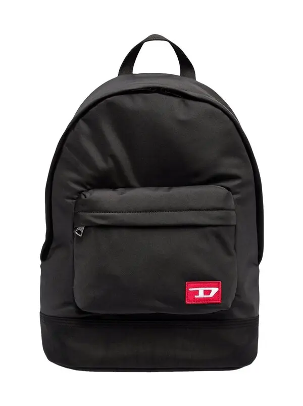 DIESEL Logo-patch Backpack - Black