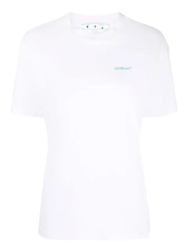 Off-White Arrows-print Organic Cotton T-shirt - White