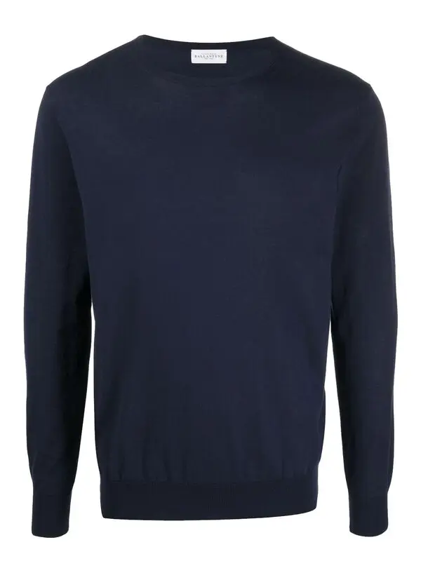 BALLANTYNE Crew-neck Knit Jumper - Blue