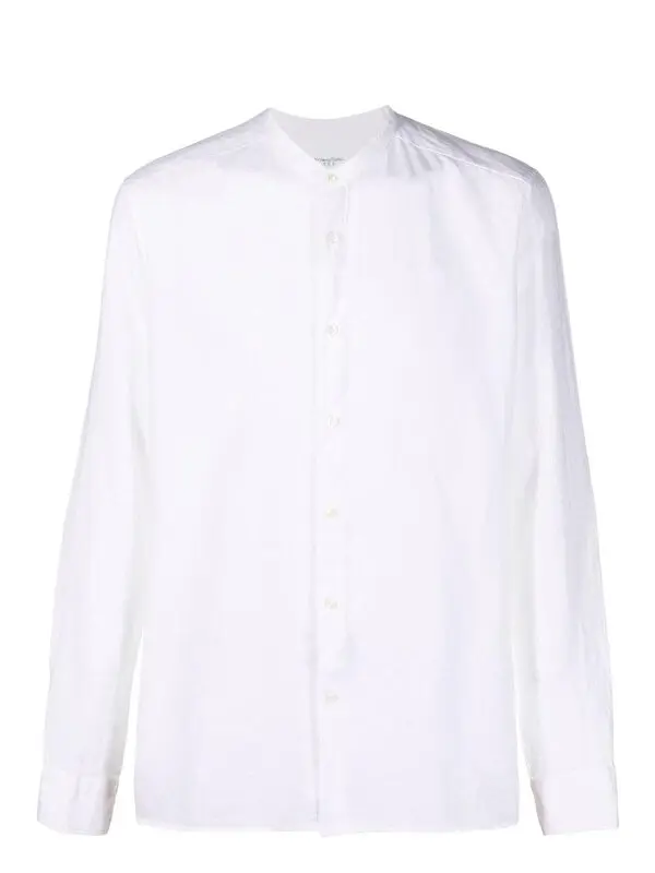 TINTORIA MATTEI 954 Band-collar Shirt - White