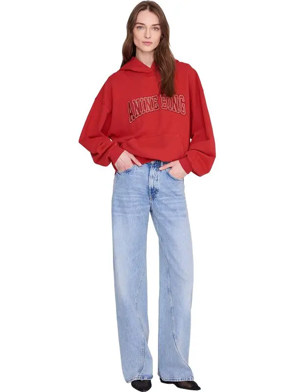 ANINE BING Harvey Sweatshirt - Tango Red