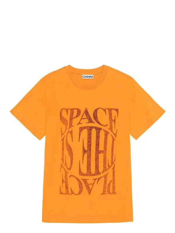 GANNI Space T-shirt - Orange