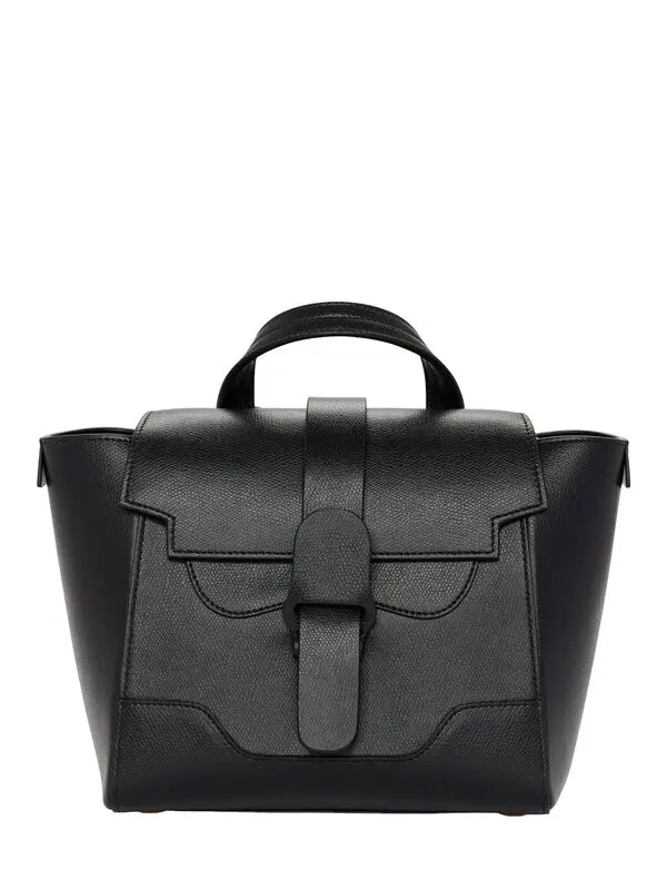 Senreve Mini Maestra Leather Satchel - Noir