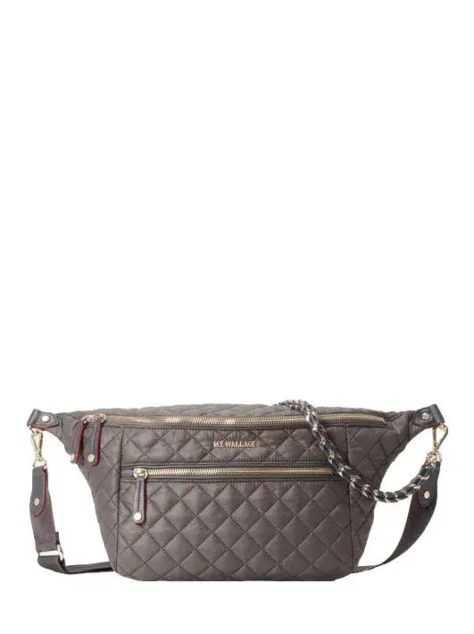 Mz Wallace Crossbody Belt Bag - Medium Grey
