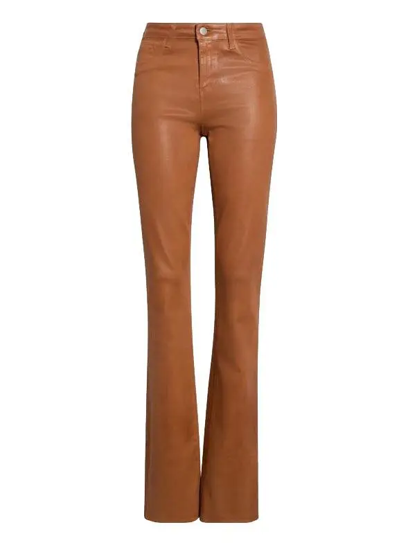 L'Agence Selma High-waist Boot-cut Jeans - Java Coated