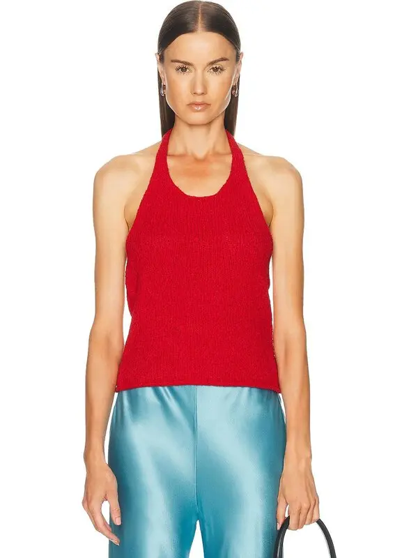 ELCE Nami Halterneck Tank Top - Scarlet