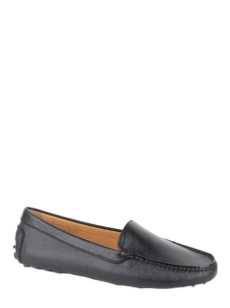 PATRICIA GREEN Jill Piped Driving Shoe - Black