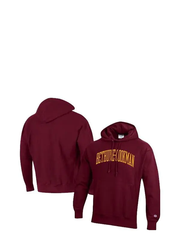 Champion Bethune-cookman Wildcats Tall Arch Pullover Hoodie - Maroon