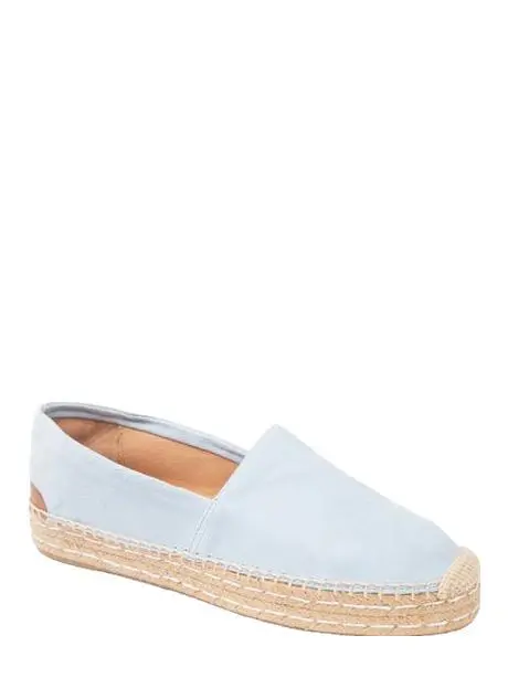 PATRICIA GREEN Abigail Espadrille Slip-on - Sky Blue Suede