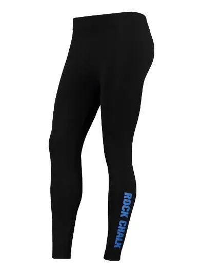 ZOOZATZ Kansas Jayhawks 2.0 Leggings - Black