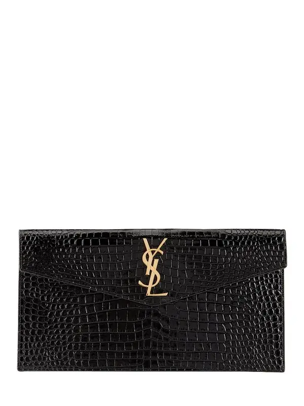 Saint Laurent Uptown Monogram Pouch - Black