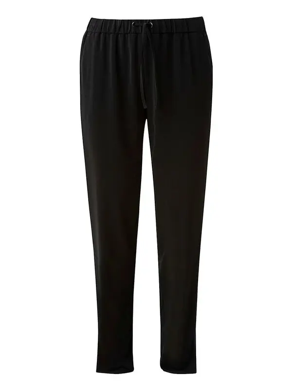 Akris Mike Split-hem Crepe Pants - Black