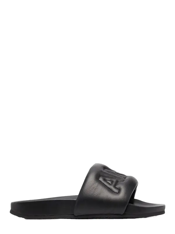 AMBUSH Logo-quilted Slides - Black