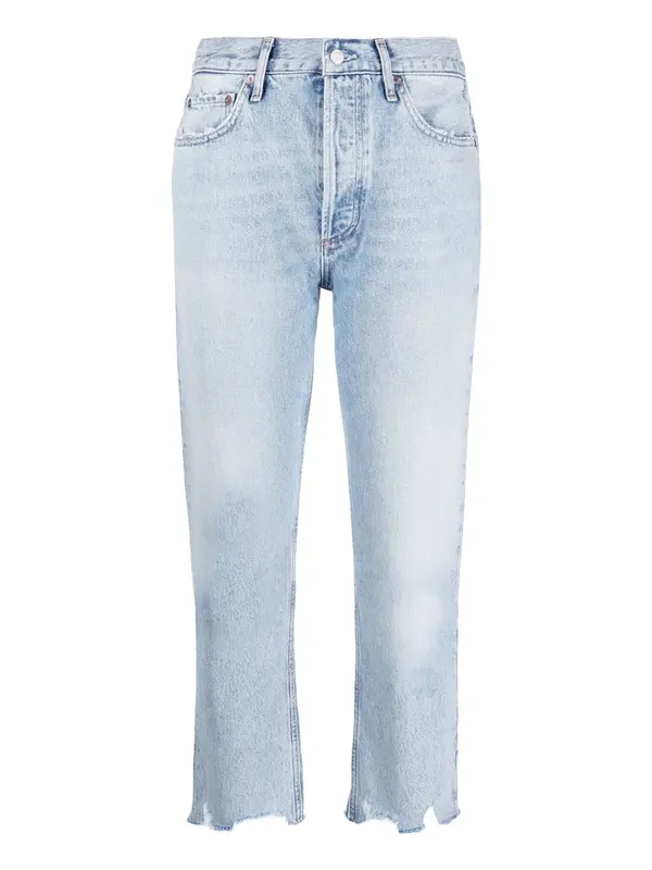 AGOLDE Riley Cropped Jeans - Blue