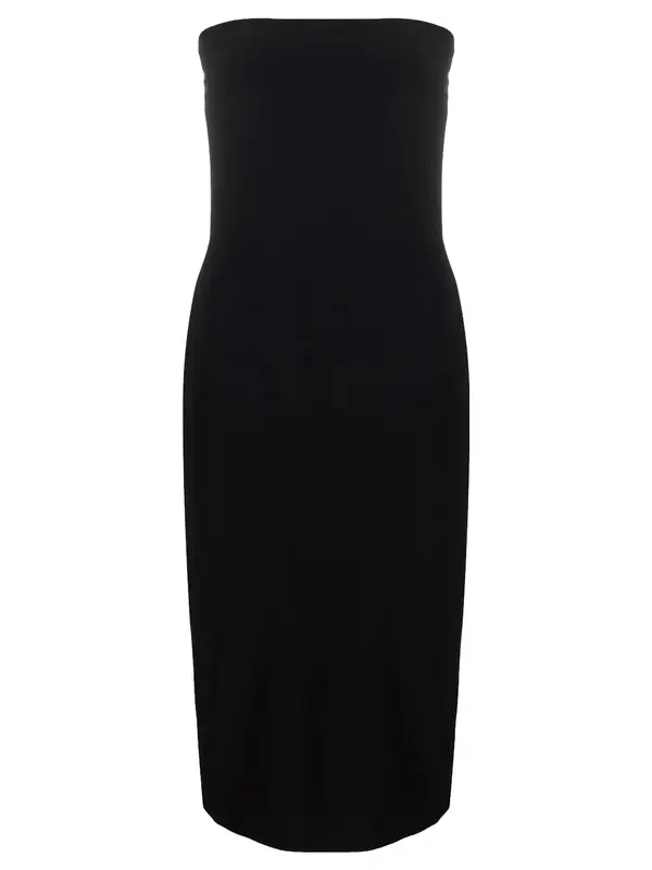 Norma Kamali Mid-length Strapless Dress - Black