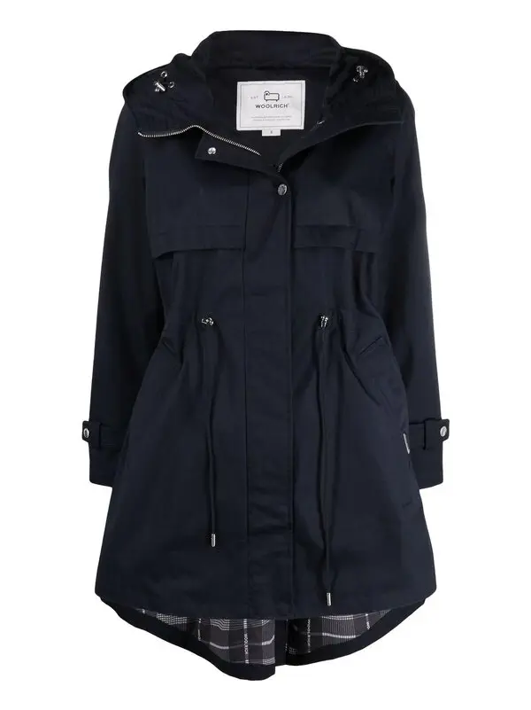 Woolrich Zip-front Parka Coat - Blue