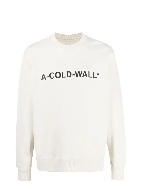 A-COLD-WALL* Logo-print Cotton Sweatshirt - Neutrals