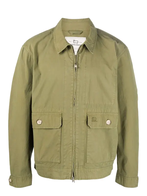 Woolrich Zip-up Bomber Jacket - Green