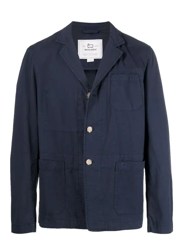 Woolrich Single-breasted Button Blazer - Blue
